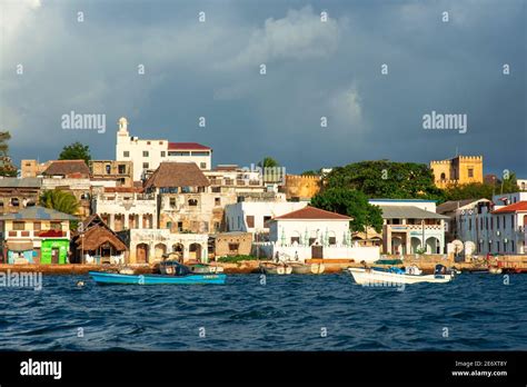 January 2020 Old Town Or Stone Town Lamu Waterfront Kenya Lamu