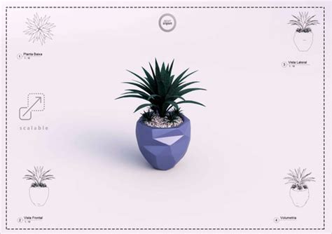 M Plant 58 Vase Revit Scalable Revitimport