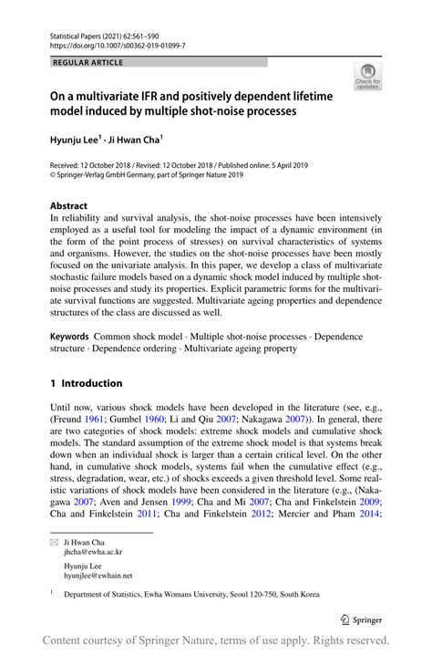 On A Multivariate Ifr And Positively Dependent Lifetime Model Induced By Multiple Shot Noise