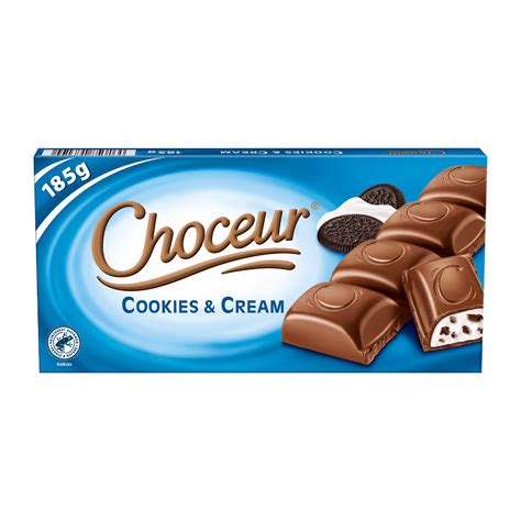 ᐉ Шоколад молочный Choceur с печеньем и кремом cookies & cream 185г ...