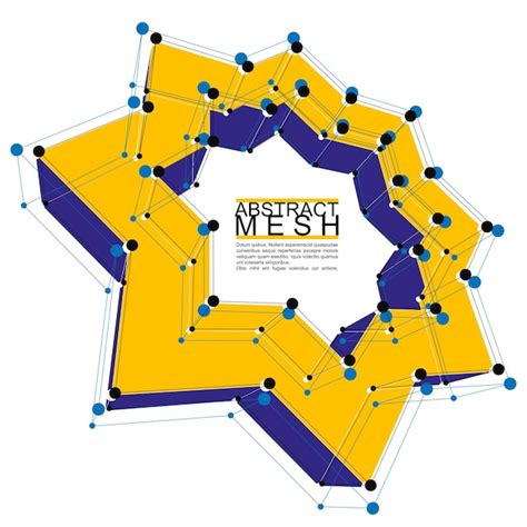 Premium Vector Abstract 3d Mesh Vector Background Abstract