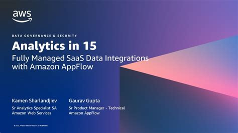 fully managed saas data integrations with amazon appflow aws analytics in 15 youtube