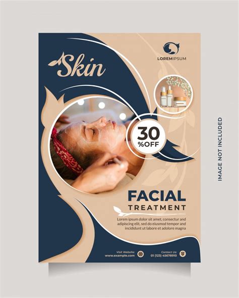 دانلود وکتور قالب بروشور تخفیف مرکز پاکسازی صورت دانلود رایگان فایل