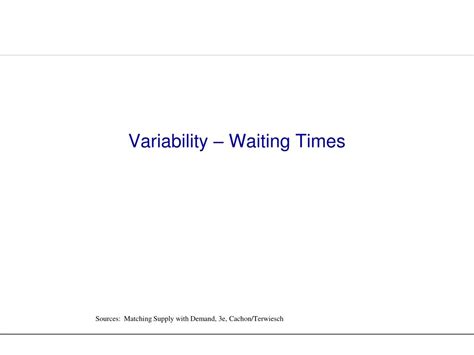 ppt variability waiting times powerpoint presentation free