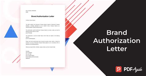 Brand Authorization Letter Free Download Pdf Agile