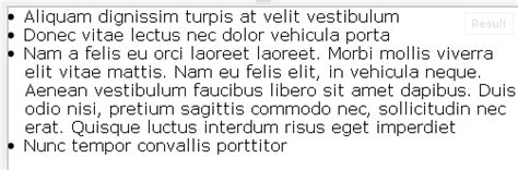 Html Indentation Of List Items Not Correct With Ie Correct With Firefox Safari And Chrome