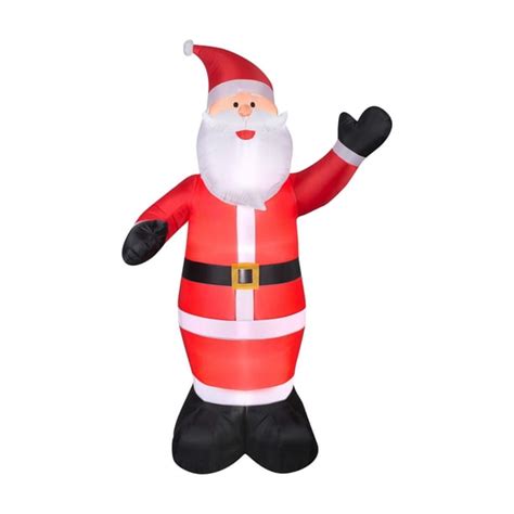 Airblown Santa 8 Ft Tall Standing And Waving Self Inflates And Lights