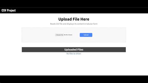 csv upload project using node js youtube