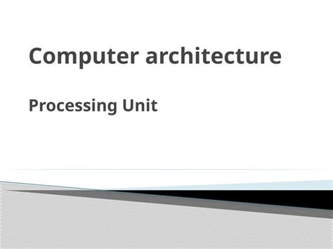 Basic Computer Architecture Slides Num3 Ppt
