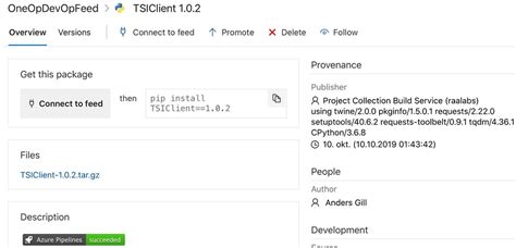 creating a pipeline in azure devops to build and publish python