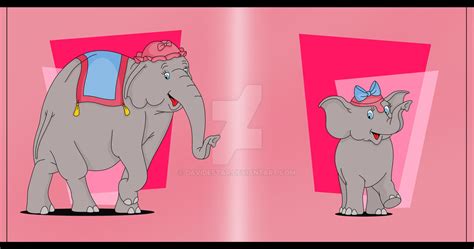 Dumbo Character Card Mrs Jumbo Bella By Davidestar On Deviantart