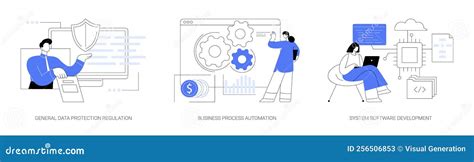 Digital Transformation Abstract Concept Vector Illustrations Stock Vector Illustration Of