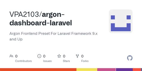 Github Vpa2103argon Dashboard Laravel Argon Frontend Preset For Laravel Framework 9x And Up
