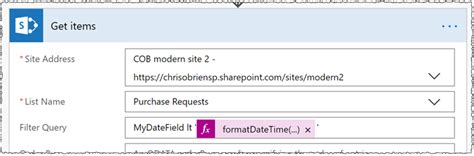 Chris Obrien Quick Tip Filter Sharepoint Items By Date In Flow