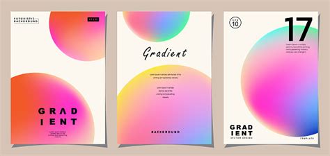 기업 아이덴티티 브랜딩 소셜 미디어 광고 프로모션을 위한 현대적인 스타일의 창의적인 표지 또는 포스터 개념 세트 동적 그라데이션이 있는 표지 디자인 템플릿입니다 가리기에