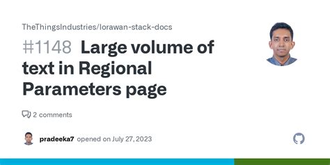 large volume of text in regional parameters page · issue 1148