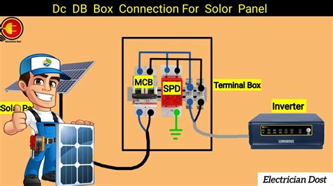 Dc Db Box Connection For Solar Panel Dcdb Connection Diagram
