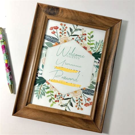 Wifi Password Wall Art Wifi Password Wall Art Frame