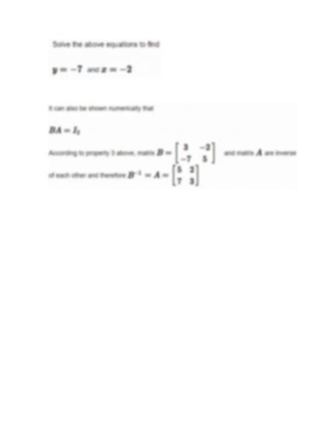 SOLUTION: Identity matrix - Studypool