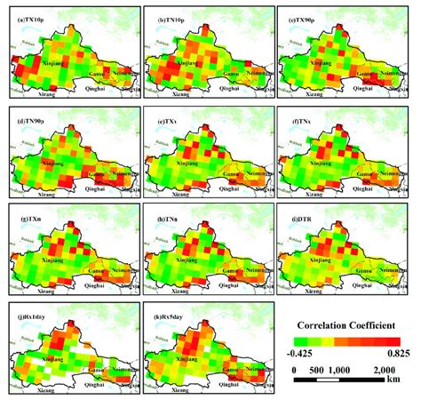 Maximum Correlation Coefficient Between Ndvi And Ceis Considering A 0~3