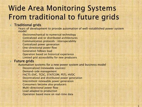 Wide Area Monitoring Systems Wams Pptx Operating Systems Computer Software And Applications