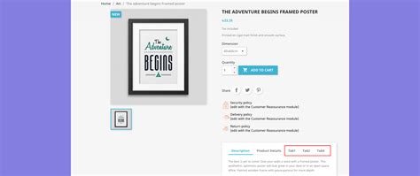 Prestashop Customize Product Page Classy Product Extra Tab Pro Paid