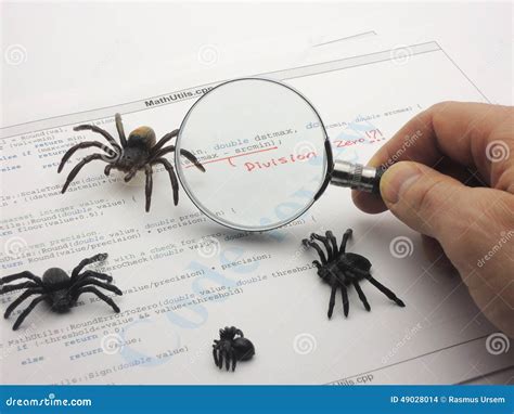 Bugs In The Source Code Stock Photo Image Of Scrutinize