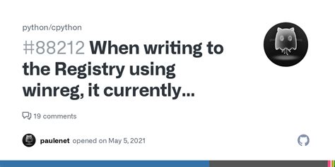 When Writing To The Registry Using Winreg It Currently Allows You To Write Only To Hkeycurrent