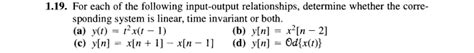 Solved For Each Of The Following Input Output Chegg