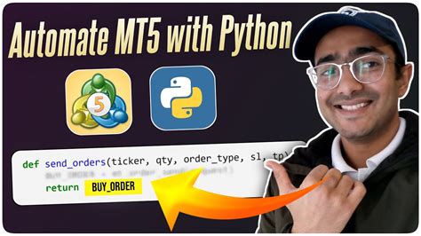 how to send buy sell orders to mt5 using python 📈 youtube