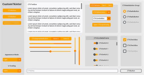 GitHub A Xe CTkThemesPack CustomTkinter Theme Palettes