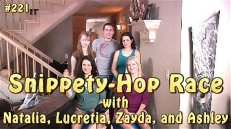 Snippety Hop Race With Natalia Lucretia Zayda And Ashley Lost Bets