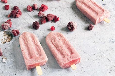 Frozen Banana Coconut And Raspberry Lollies Sneaky Veg