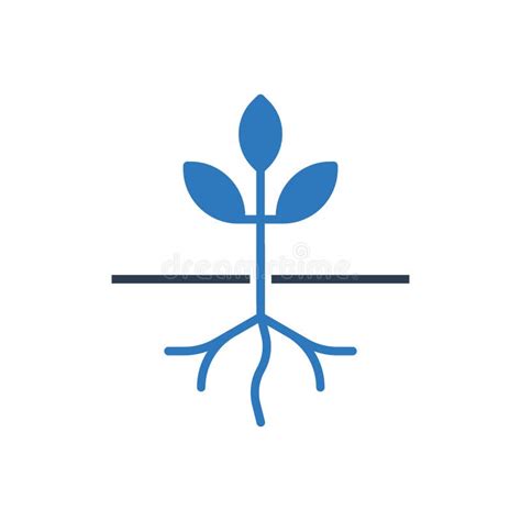 Plant Root Icon Stock Illustration Illustration Of Land 401248310