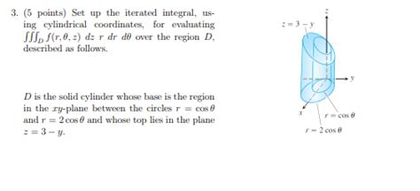 Solved Points Set Up The Iterated Integral Using Chegg