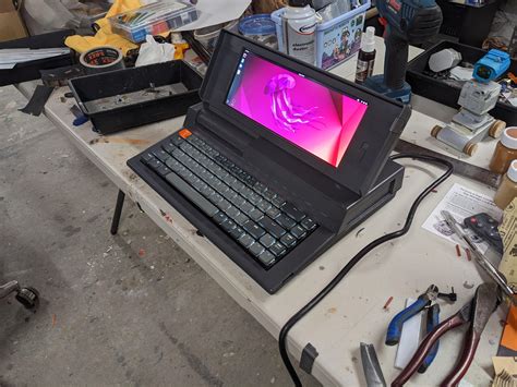 Prototype Pi Zero Cyberdeck With Built In Keyboard For Mini Pelican