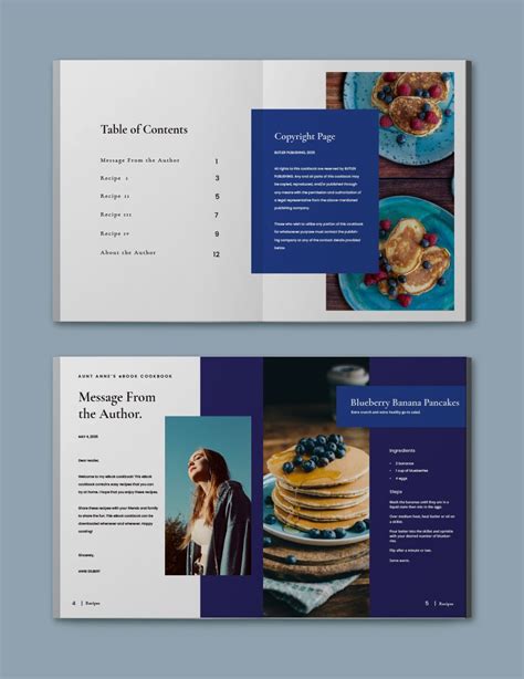Creative Ebook Cookbook Template In InDesign Word Download Template Net