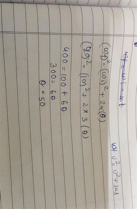 A Body Rotates About A Fixed Axis With An Angular Acceleration Of Rad S The Angle Rotated