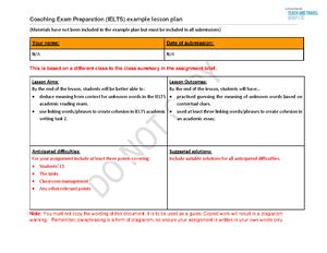 Assignment B Step1 Model 2Lesson Plan Formatand Paragraph Model Answer Assignment B Lesson