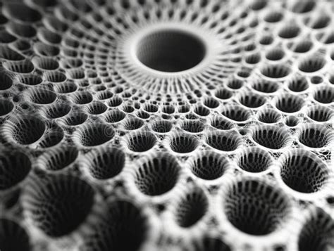 Microscopic View Of 3d Printed Lattice Structure For Material Testing