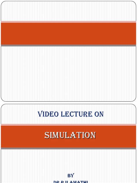 Simulation Pdf Simulation Probability Distribution