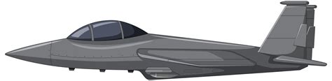 흰색 바탕에 군용 항공기 무료 벡터
