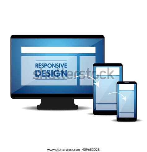 Responsive Web Design Concept Vector Stock Vector Royalty Free
