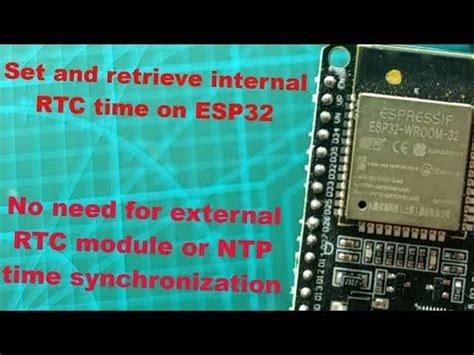 Set And Retrieve Internal RTC Time On ESP Boards