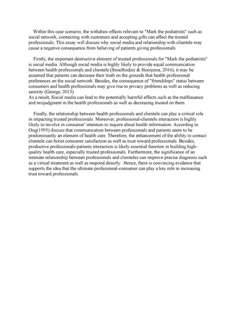 Assignment 1 Diagnostic Writing Task Within This Case Scenario The Withdraw Effects