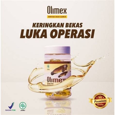 Jual Olimex Kapsul Minyak Ikan Gabus Shopee Indonesia