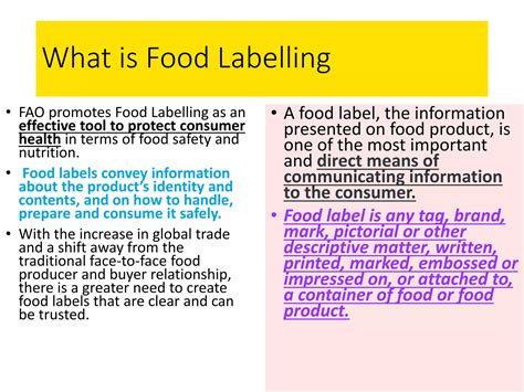 Food Labelling Pptx