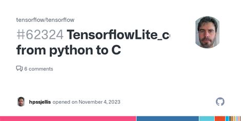 Tensorflowliteconverter From Python To C · Issue 62324 · Tensorflow