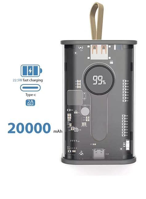 Snipextc MAh W Portable Power Bank With Digital Display PB