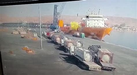 Explosion At Aqaba Port Kills 14 After Crane Drops Container Of